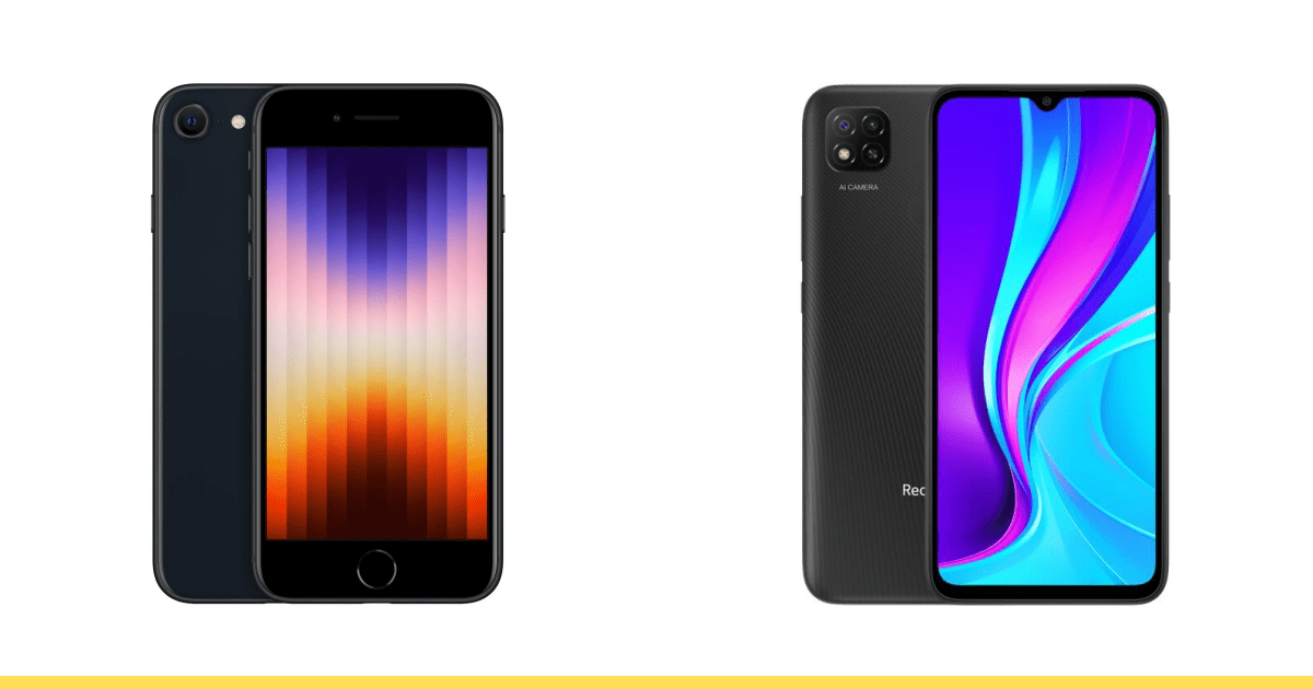 Porovnání Apple iPhone SE (2022) vs. Xiaomi Redmi 9C — Sysloun.cz