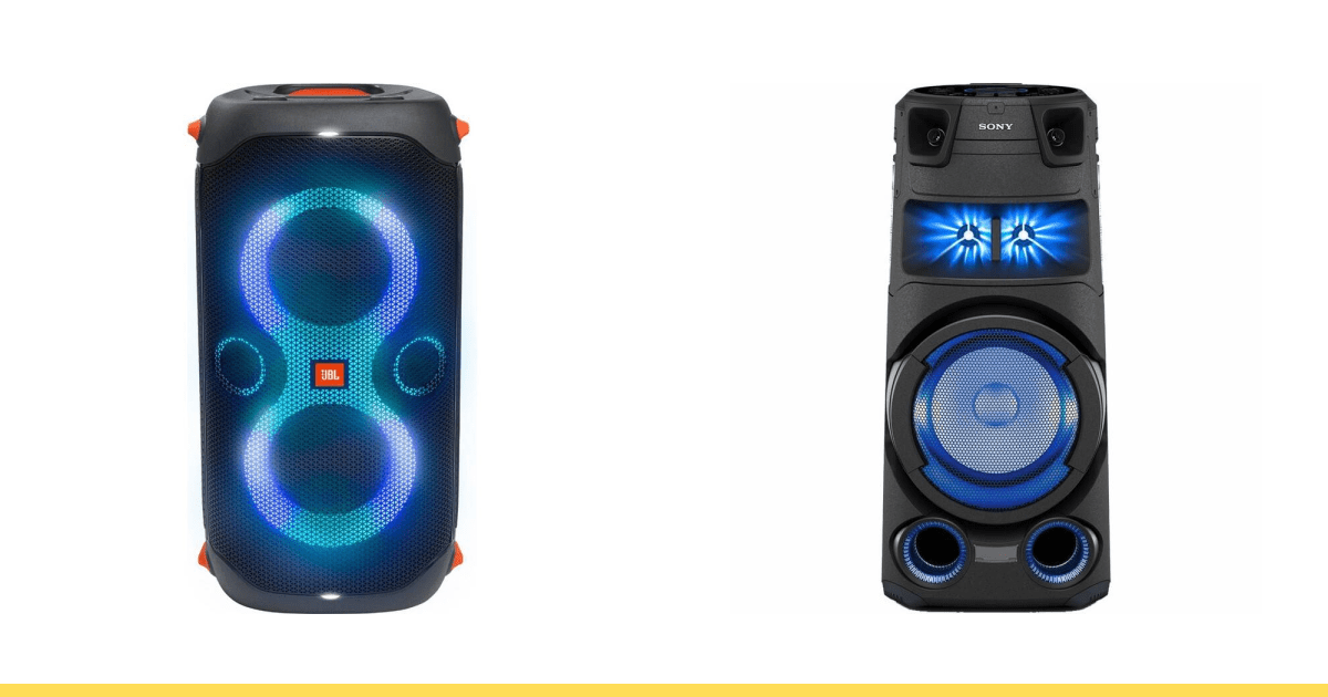 Porovnání JBL PartyBox 110 vs. Sony MHC-V73D — Sysloun.cz